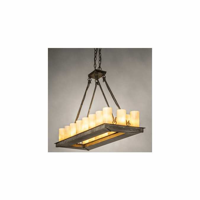 Meyda Custom 249385 Loxley Modern Verdigris LED Island Light Fixture ...