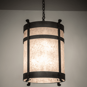 Meyda Custom 249769 Beartooth Wrought Iron Ceiling Light Pendant ...