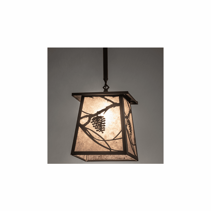Meyda Custom 252361 Whispering Pines Rustic Wrought Iron Ceiling Light ...