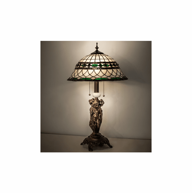 Meyda Lighting 253641 Tiffany Roman Tiffany Mahogany Bronze Table Light ...