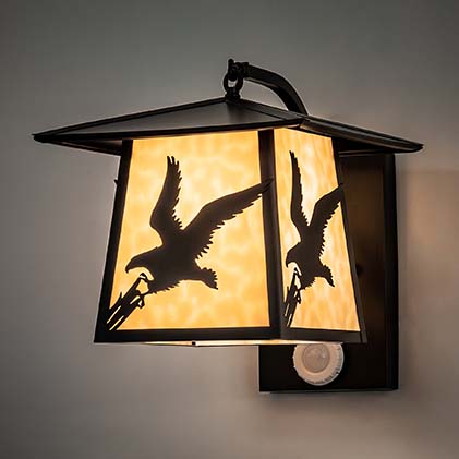 Meyda Custom 254975 Stillwater Craftsman Black Outdoor Wall Light ...