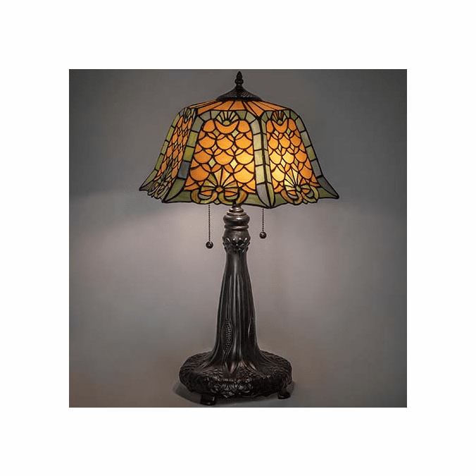 Meyda Lighting 264839 Duffner & Kimberly Shell & Diamond Tiffany Side ...