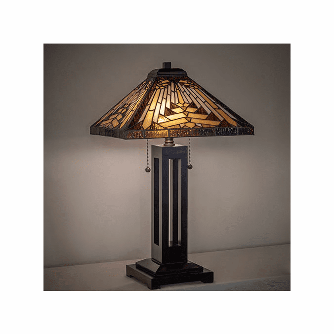 Meyda Lighting 268727 Nuevo Mission Tiffany Table Top Lamp - MEY-268727