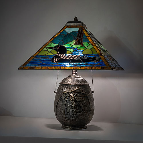 Meyda Lighting 274252 Loon Tiffany Table Lamp - MEY-274252