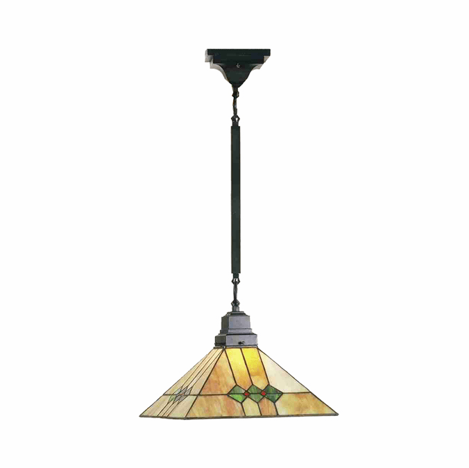 Meyda Lighting 49116 Martini Mission 13 Inch Wide Square Tiffany ...