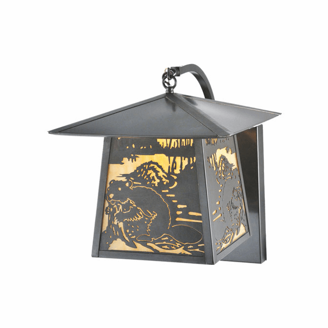 Meyda Custom 99455 Stillwater Beaver 13" Tall Exterior Wall Light ...