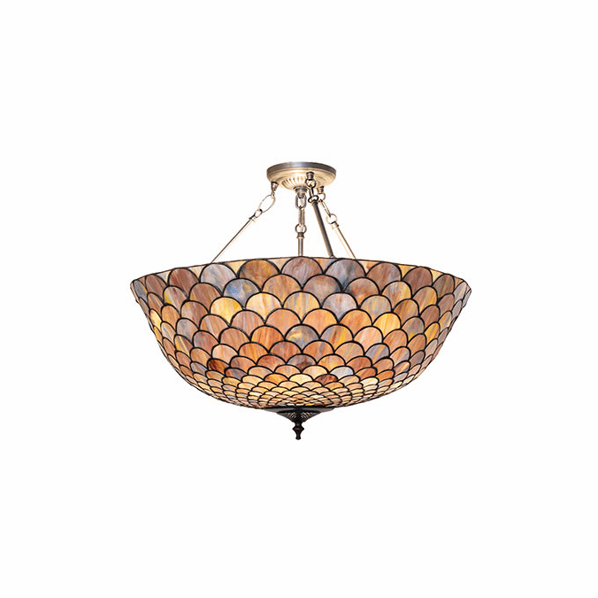 Meyda Lighting 275981 Tiffany Fishscale Tiffany Ceiling Lighting ...