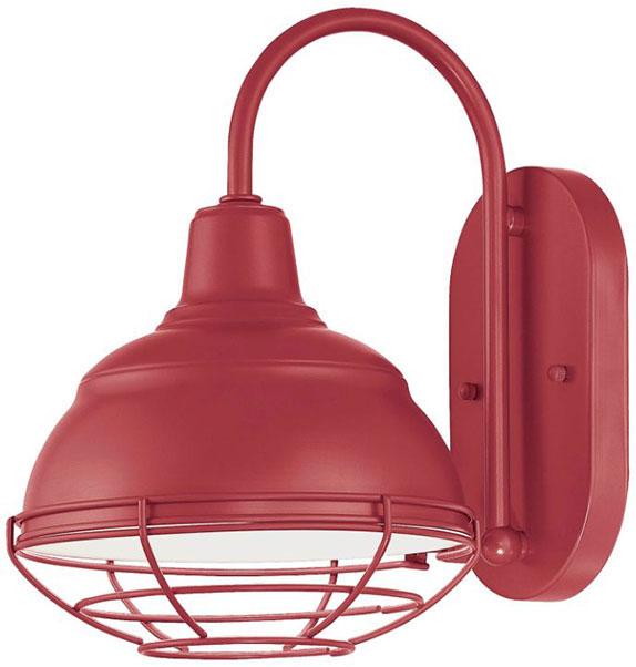 Millennium RLM RWHWB8-SR R Series Satin Red Exterior Wall Light Fixture ...
