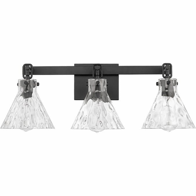 Millennium 20003-MB Barlon Modern Matte Black 3-Light Bathroom Lighting ...