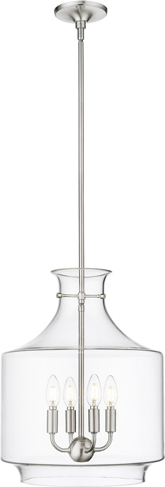 Millennium 22804-BN Mahannah Modern Brushed Nickel Pendant Lighting ...
