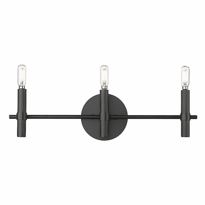 Millennium 25603-MB Skyva Modern Matte Black 3-Light Vanity Light - MIL ...