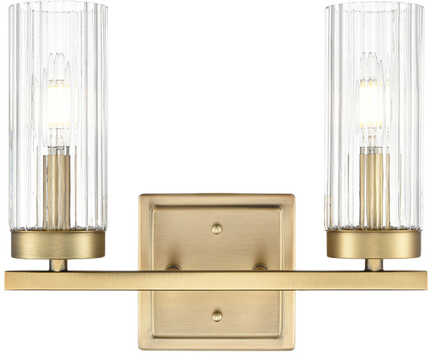 Millennium 46002-VB Iversen Contemporary Vintage Brass 2-Light Bathroom ...