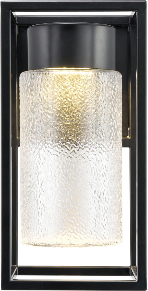 Millennium 73001-PBK Contemporary Powder Coated Black LED 11" Outdoor ...