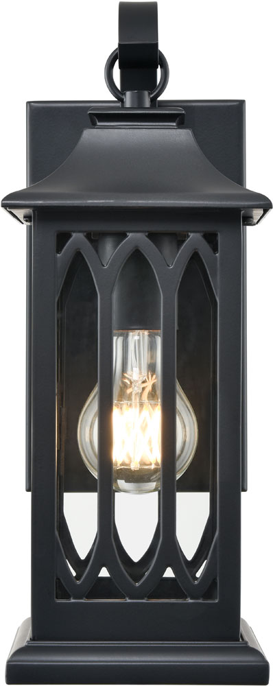Millennium 88101-PBK Mallorey Powder Coated Black Exterior Light Sconce ...