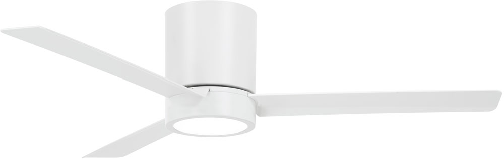 Minka Aire F644L-WHF Roto Flush Modern Flat White LED Home Ceiling Fan ...