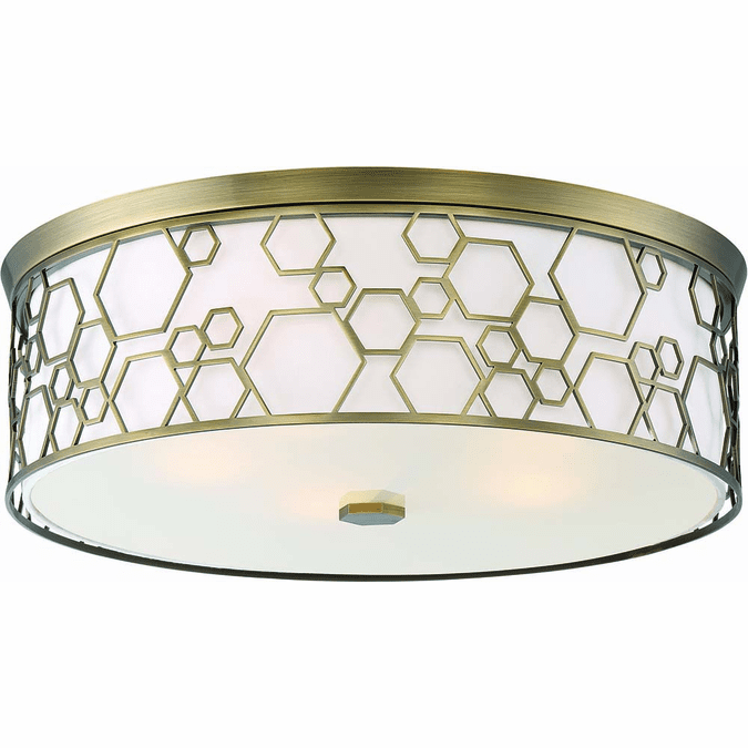 Minka Lavery 1845-108-L Modern Polished Satin Brass LED Ceiling Light ...