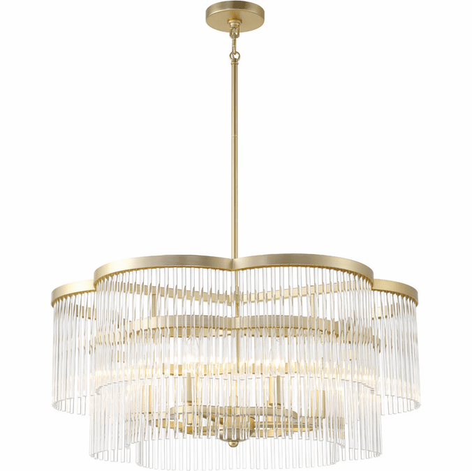 Minka Lavery 5455-856 Azura Contemporary Heirloom Brass 28" Hanging ...