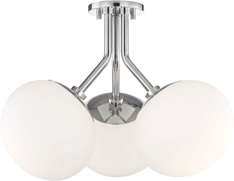 Mitzi H134603-PN Estee Modern Polished Nickel Flush Mount Lighting ...