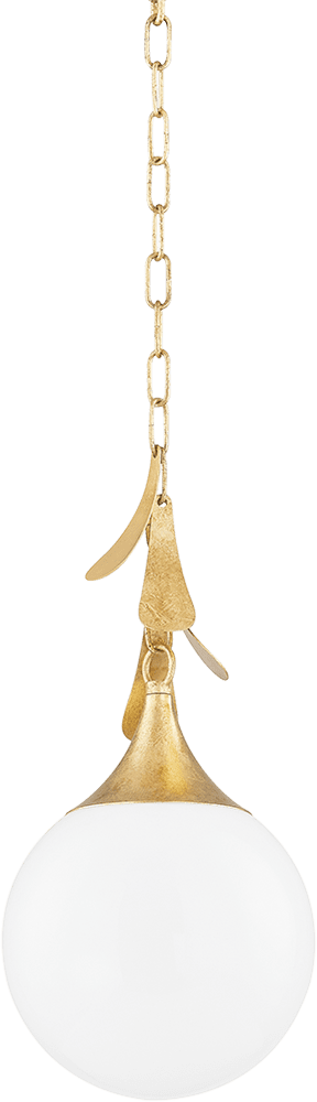 Mitzi H812701S-VGL Victoria Modern Vintage Gold Leaf 9" Mini Lighting ...