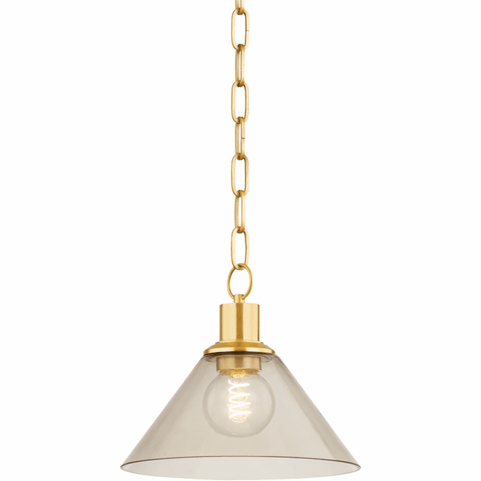 Mitzi H829701S-AGB Anniebee Modern Aged Brass Mini Hanging Light - MTZ ...