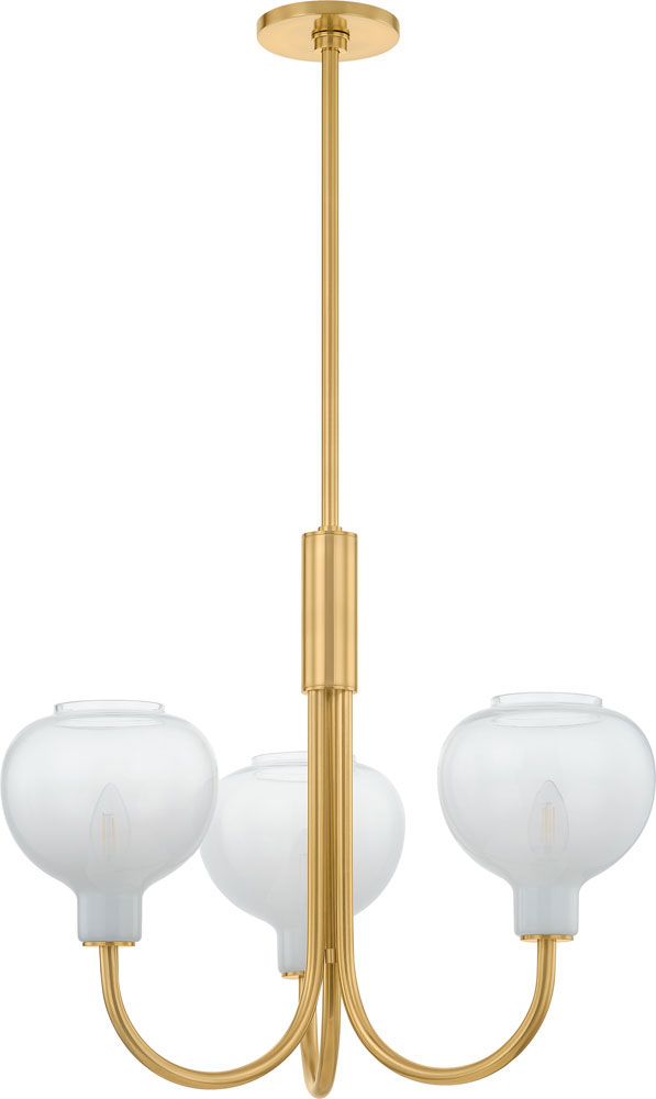 Mitzi H990803-AGB Estelle Contemporary Aged Brass Mini Chandelier ...