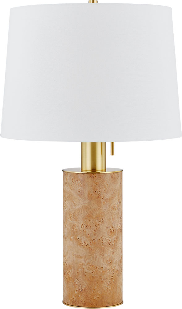 Mitzi HL853201-AGB CLARISSA Contemporary Aged Brass Lighting Table Lamp ...