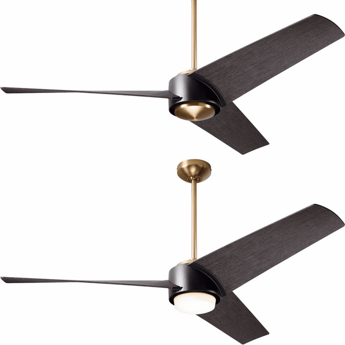 Modern Fan Company AMB-SBMB-56-EB Ambit DC Contemporary Satin Brass ...