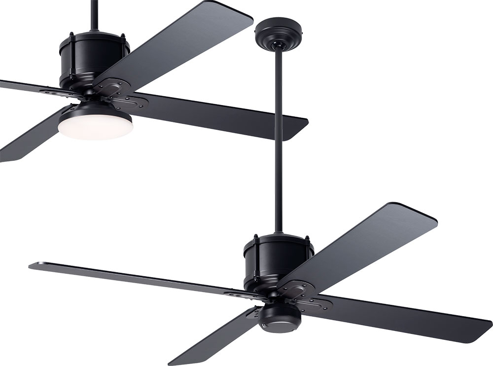 Modern Fan Company IND-DB-50-BK Industry DC Modern Dark Bronze LED 50 ...