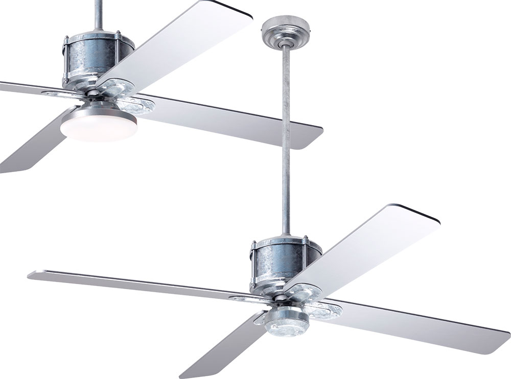 Modern Fan Company IND-GV-50-SV Industry DC Modern Galvanized LED 50 ...