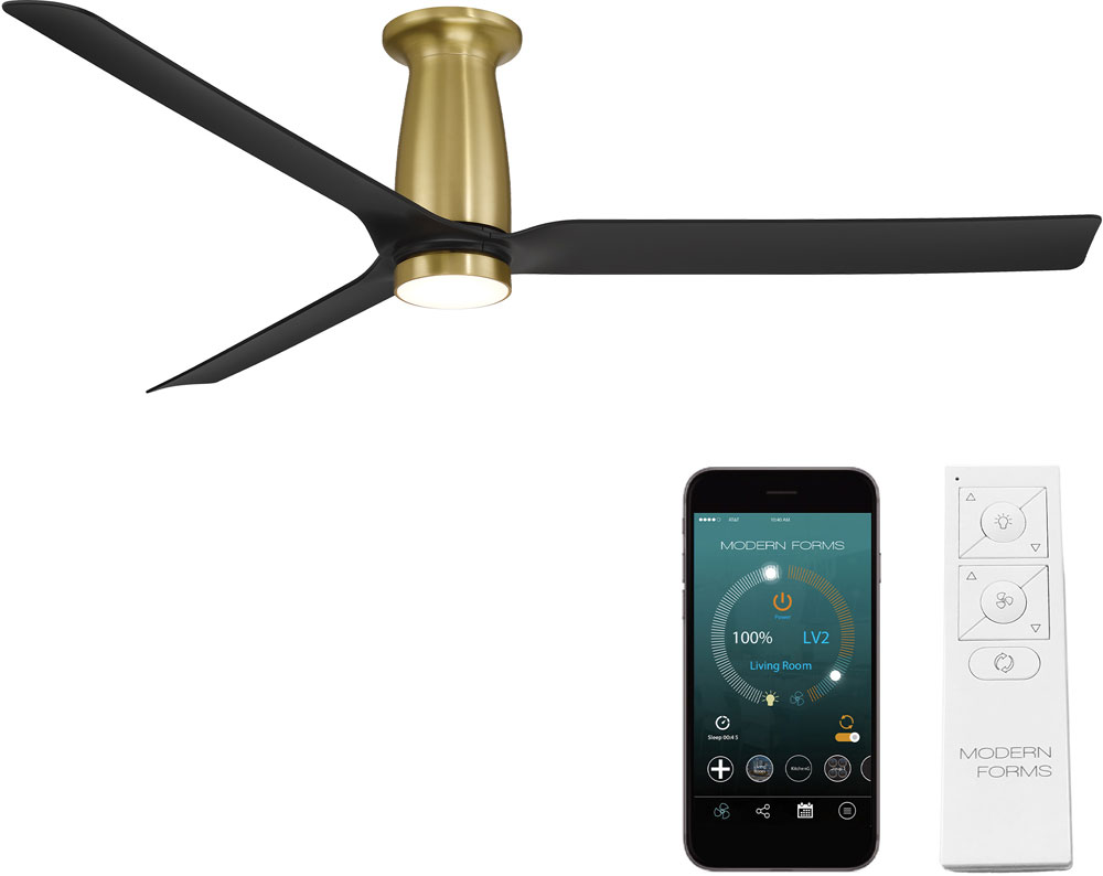 Modern Forms FH-W2502-52L-SB/MB Smooth Contemporary Soft Brass Matte ...