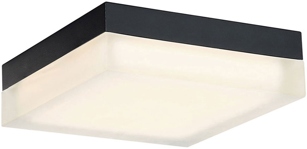 Modern Forms FM-2009-BK Matrix Contemporary Black LED 9" Flush Lighting ...