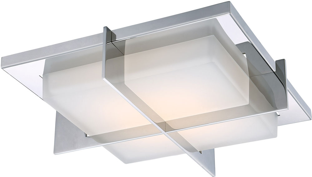 Modern Forms FM-4716-SS Razor Contemporary Stainless Steel LED Ceiling ...