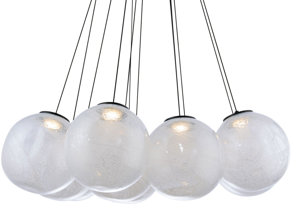 Modern Forms PD-28812-BK Cosmic Black LED Multi Drop Lighting Fixture ...