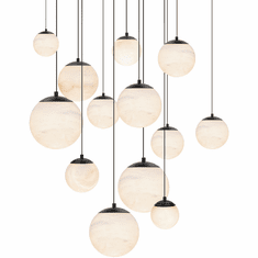 Modern Forms PD-34403R-BK Pisces Contemporary Black LED Multi Drop ...