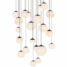 Modern Forms PD-34403R-BK Pisces Contemporary Black LED Multi Drop ...