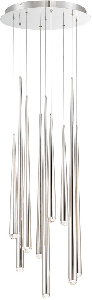 Modern Forms PD-41709R-PN Cascade Polished Nickel LED Multi Ceiling ...