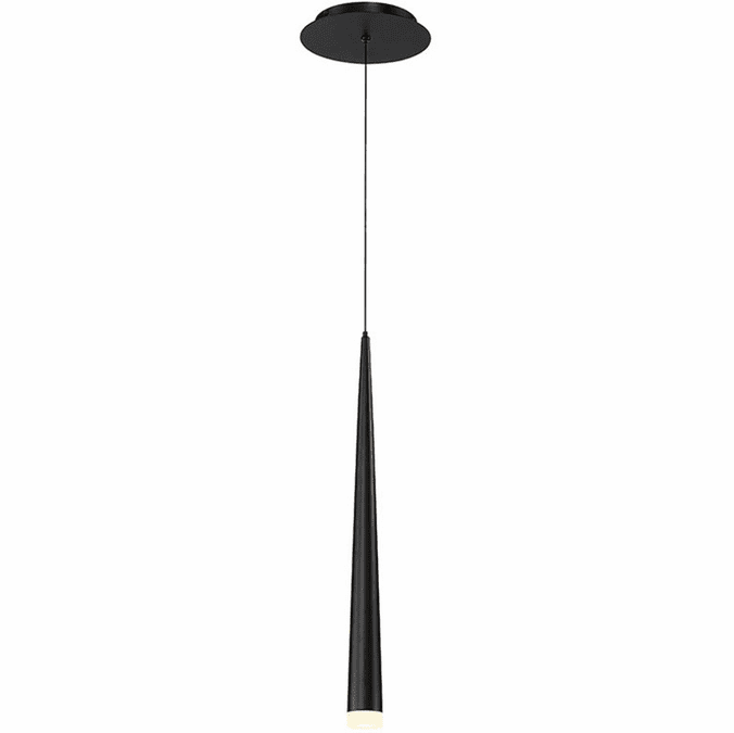 Modern Forms PD-41819-BK Cascade Contemporary Black LED Mini Hanging Light - MFO-PD-41819-BK