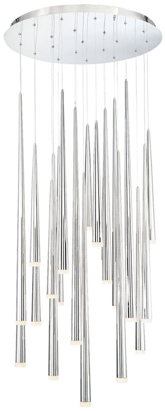 Modern Forms PD-41821R-PN Cascade Contemporary Polished Nickel LED ...