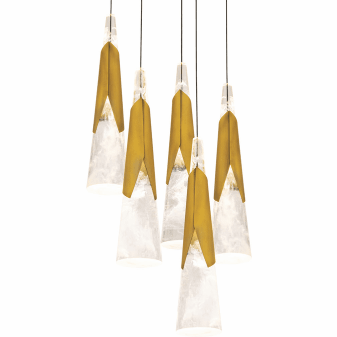 Modern Forms PD-44405R-AB Kilt Modern Aged Brass LED Multi Lighting ...