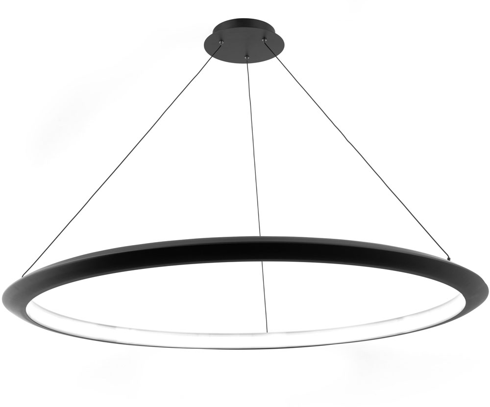 Modern Forms PD-55048-BK The Ring Contemporary Black LED 48" Pendant ...
