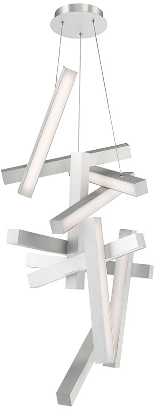 Modern Forms PD-64849-AL Chaos Modern Brushed Aluminum LED Drop ...
