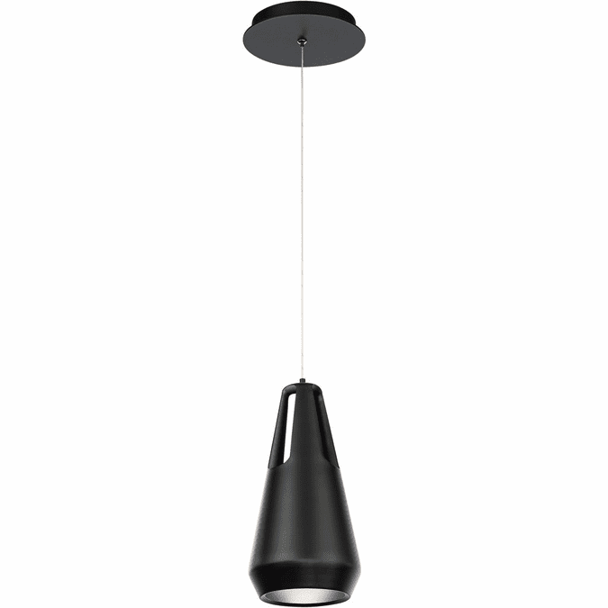 Modern Forms PD-66110-BK Ingot Contemporary Black LED Mini Pendant Light Fixture - MFO-PD-66110-BK