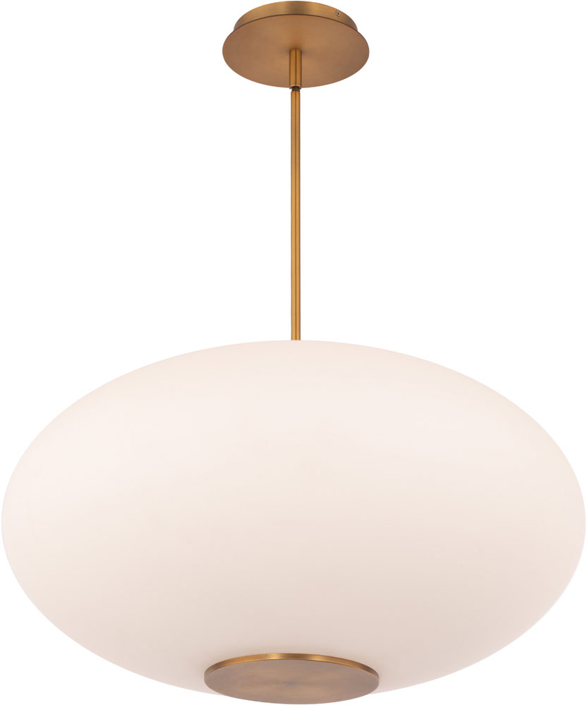 Modern Forms PD-72322-AB Illusion Contemporary Aged Brass LED 22" Drop ...