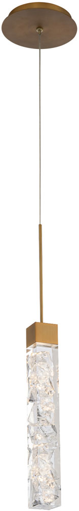 Modern Forms PD-78013-AB Minx Aged Brass LED Mini Drop Ceiling Light ...