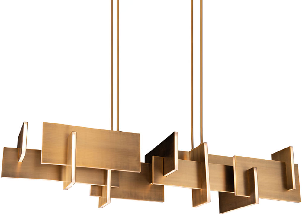 Modern Forms PD-79058-AB Amari Modern Aged Brass LED Island Lighting ...
