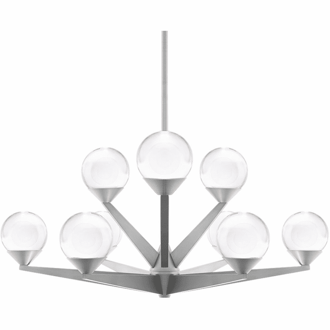 Modern Forms PD-82027-SN Double Bubble Contemporary Satin Nickel LED ...