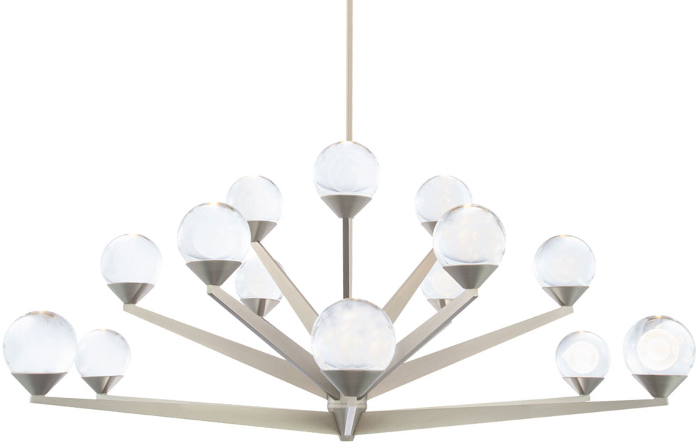 Modern Forms PD-82042-SN Double Bubble Contemporary Satin Nickel LED ...