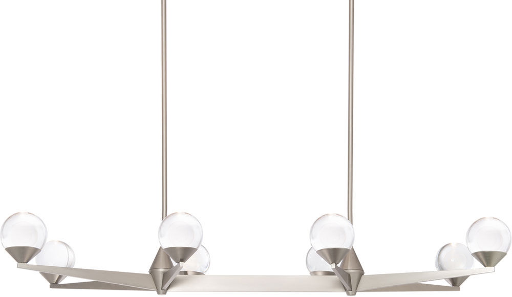 Modern Forms PD-82044-SN Double Bubble Modern Satin Nickel LED Island ...