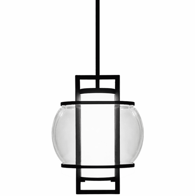 Modern Forms PD-W74615-BK Lucid Contemporary Black LED Exterior Pendant Light - MFO-PD-W74615-BK