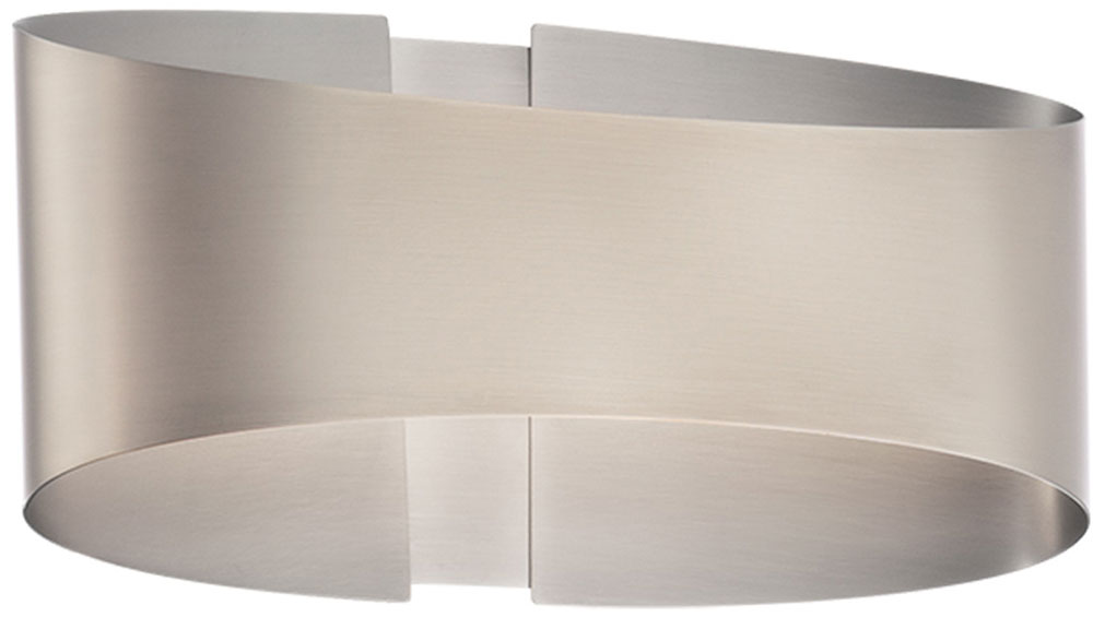 Modern Forms WS-20210-BN Swerve Modern Brushed Nickel LED Wall Lighting ...